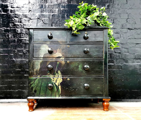 Study in Black & Green Mint Decoupage Paper – Shangri-La Lane LLC